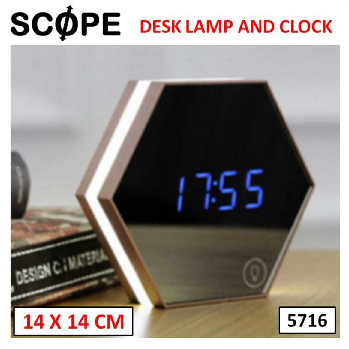 5716 MIRROR DESK CLOCK ساعة مكتب