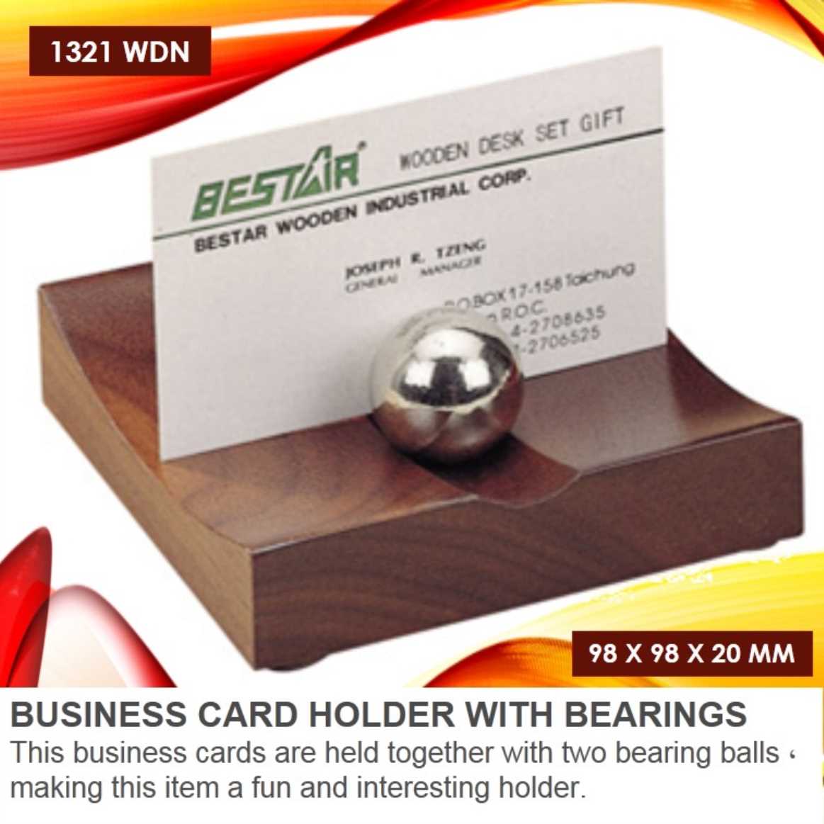 1321 BESTAR WOOD CARD HOLDER ستاند كارت خشب